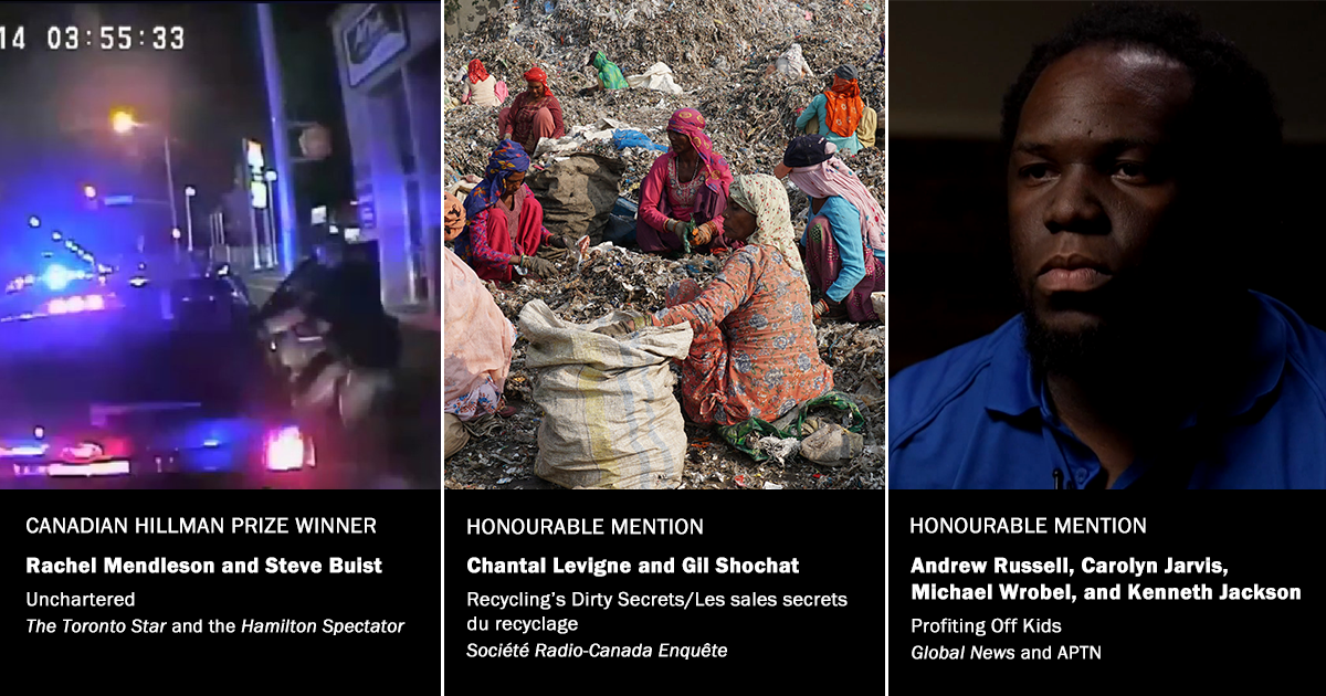 2023 Canadian Hillman Prize winners | Hillman Foundation